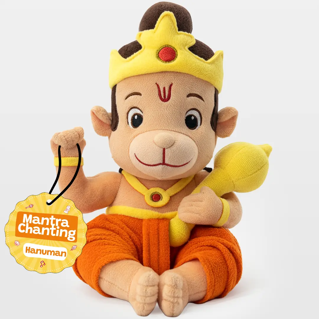 Divine Plush Toys - Mantra Chanting Hanuman - WonderBuddy India